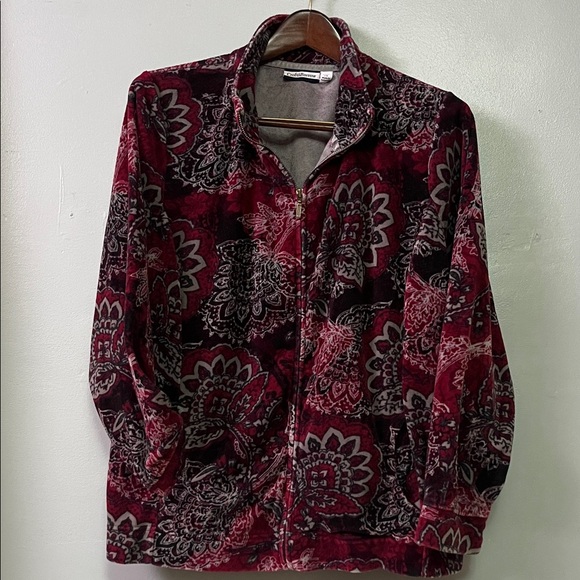 croft & barrow | Tops | Vintage Croft Barrow Red And Black Floral ...